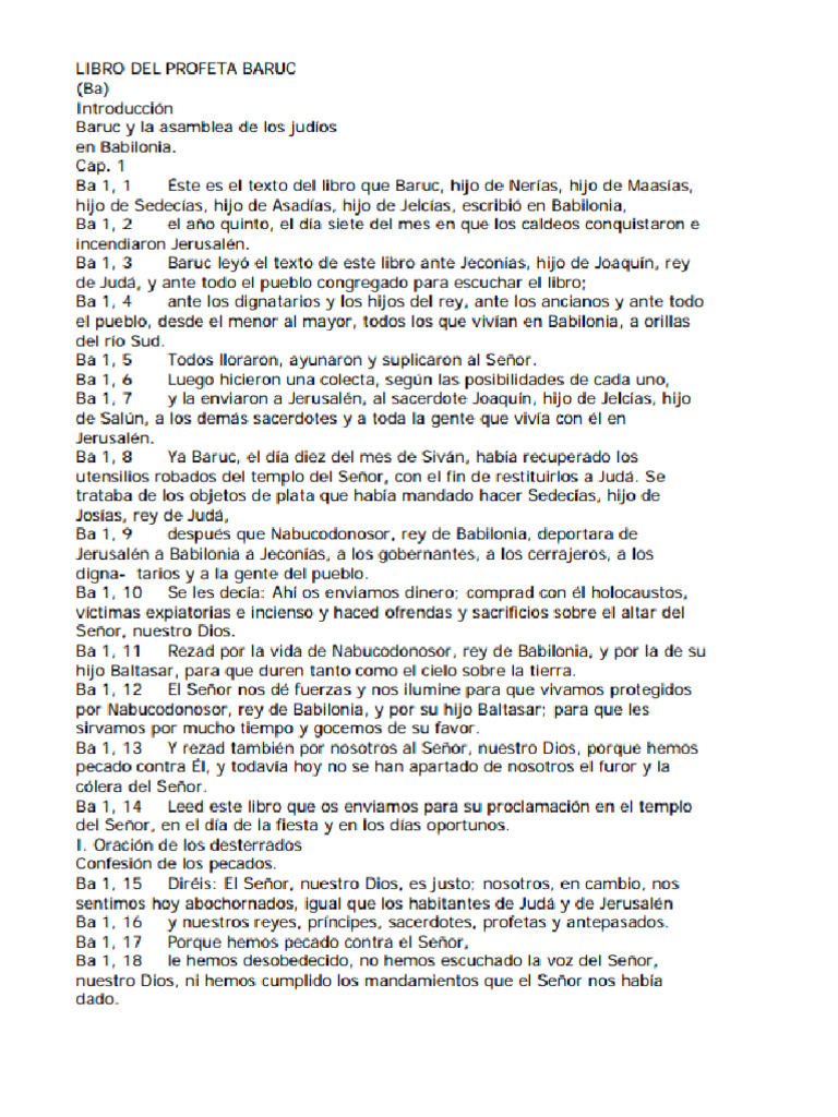 Libro de Baruc | PDF