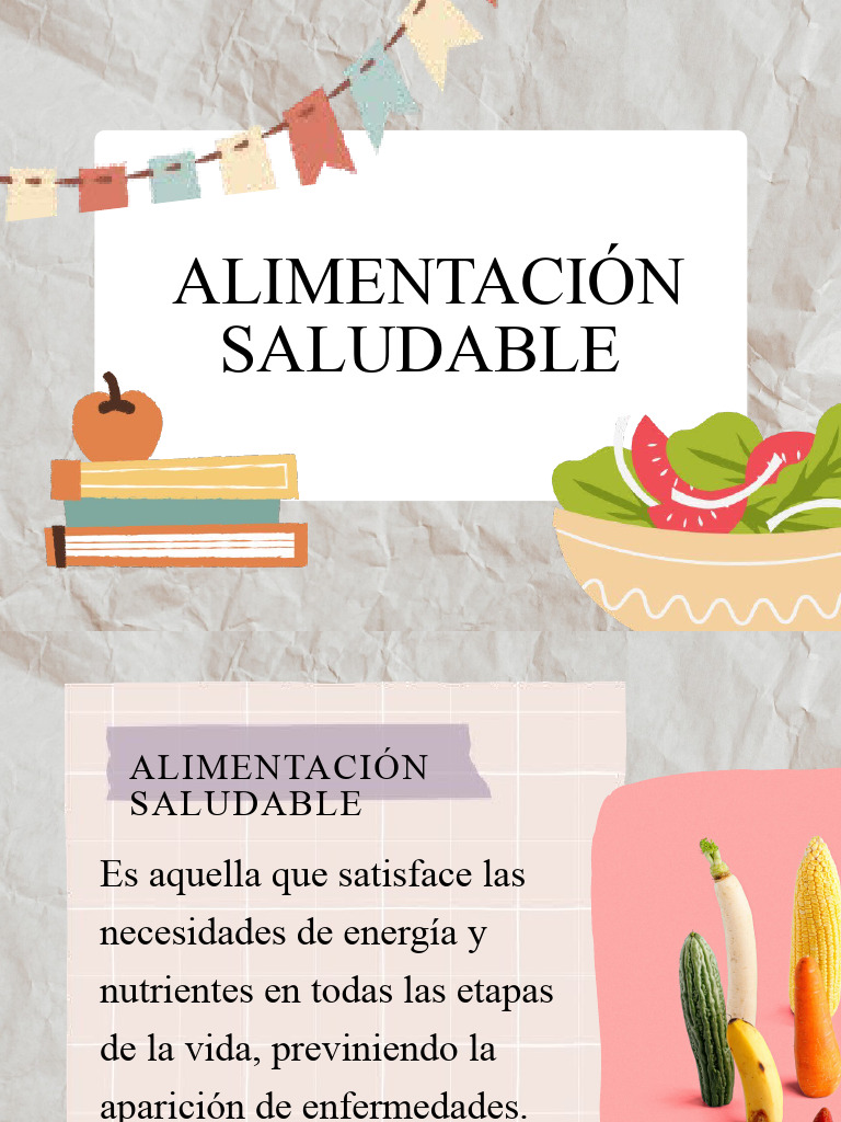 Presentación Plan Alimentación Dibujos Scrapbook Colorido (1) | Descargar gratis PDF | Alimentos ...