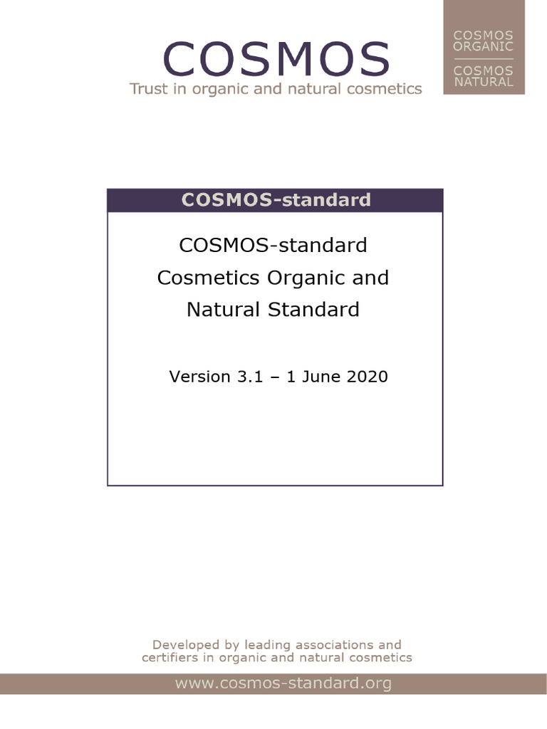 Cosmos-Standard v31 230926 210118 | PDF | Cosmetics | Standardization