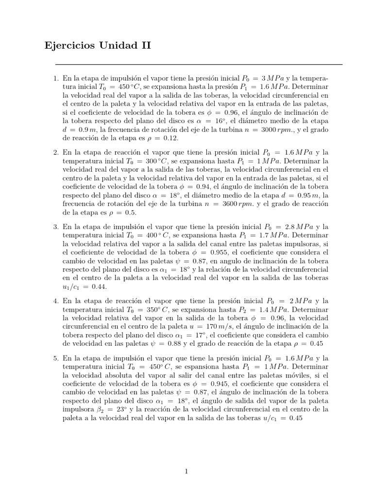 Ejercicios_U2 (1) | PDF | Gases | Tasas temporales