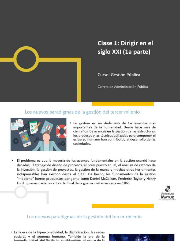 Clase 1 Dirigir en el siglo XXI (Gestión Directiva) | PDF