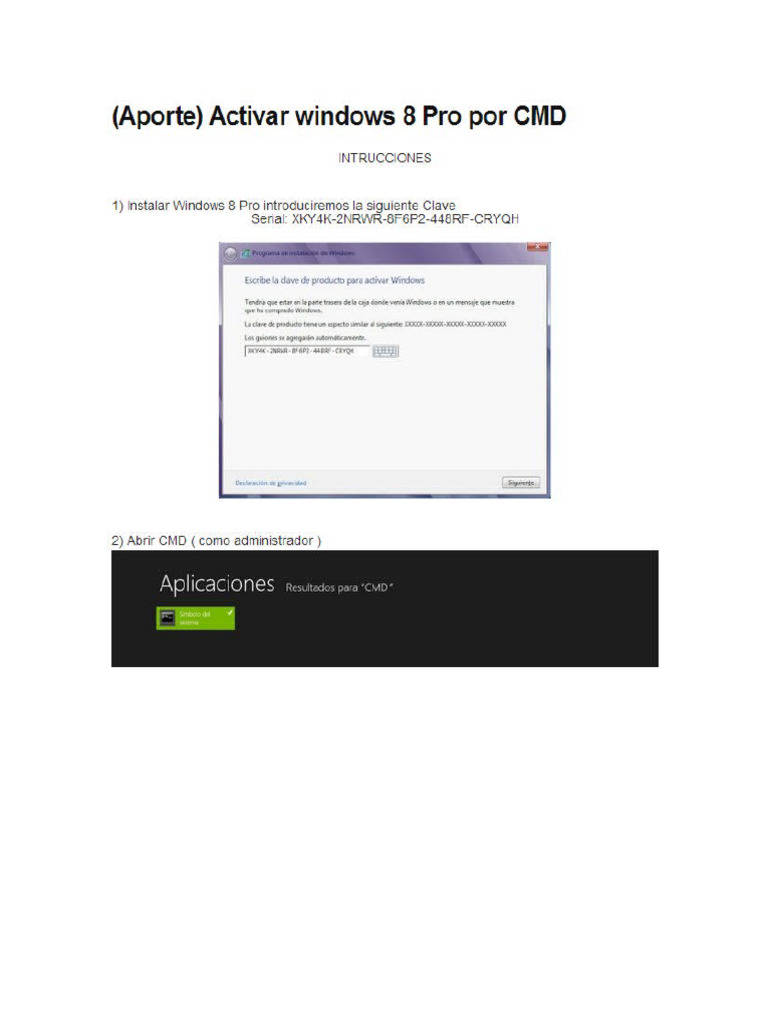ACTIVAR WINDOWS 8 | PDF
