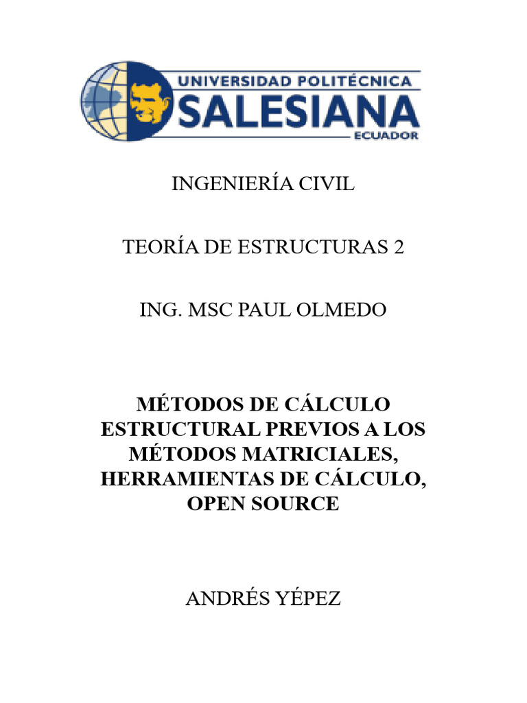 Métodos de Calculo Estructural | Descargar gratis PDF | Matemáticas