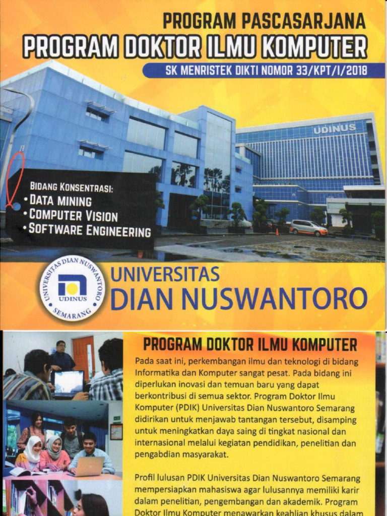 Contoh Brosur S3-Ilmu-Komputer | PDF