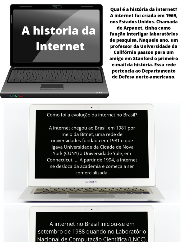 A Historia Da Internet | PDF | Internet | Rede de computadores