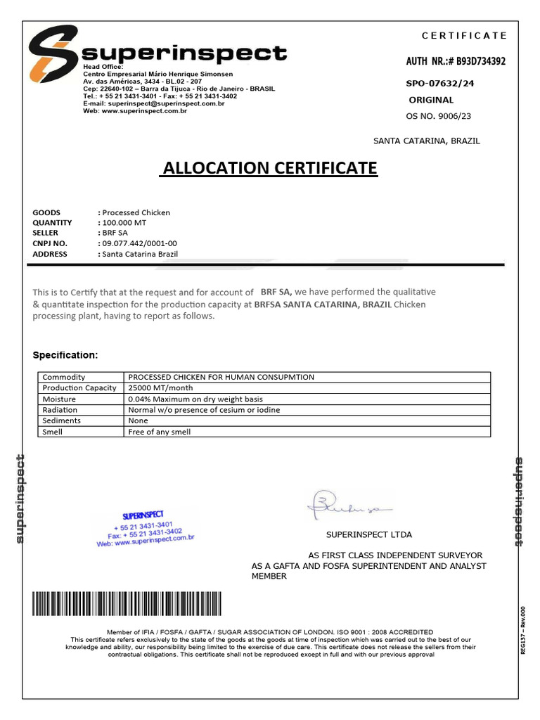 Allocation Letter | PDF