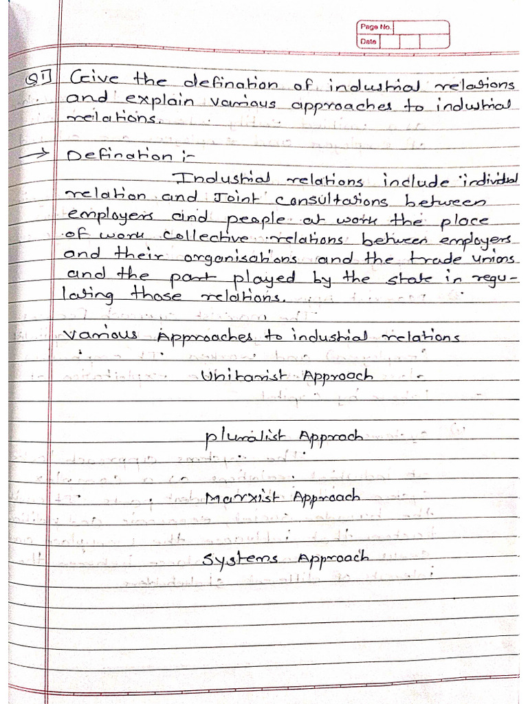 Industrial relations and laws assignment | PDF