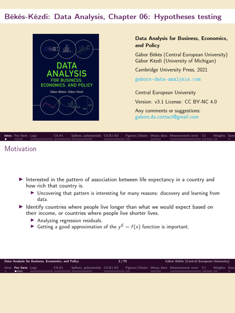 Da Public Slides Ch08 v3 2023 | PDF | Regression Analysis | Coefficient Of Determination