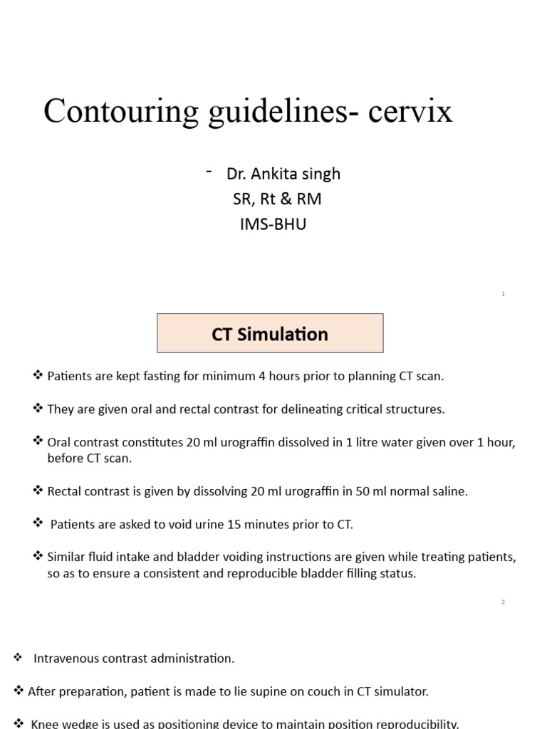 Cervical Cancer Contouring Guidelines | PDF | Pelvis | Vagina