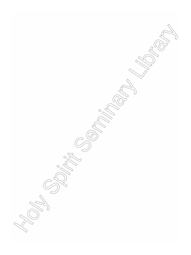Holy Spirit Seminary Library | PDF