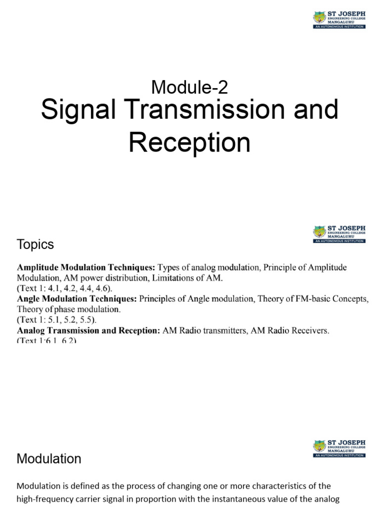 CT-M2 Ref Notes | Download Free PDF | Modulation | Frequency Modulation