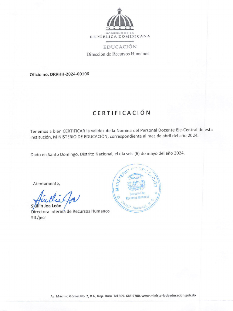 Ky9 Nomina Del Personal Docente Del Ministerio de Educacion Actualizada A Abril 2024 Eje Central ...