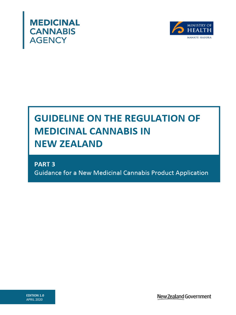 Guideline Regulation Medicinal Cannabis New Zealand Part Three ...