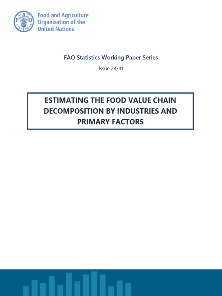 Estimating Food Value Chain FAO | PDF | Input–Output Model | Economies