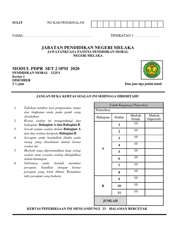 3. SOALAN SET 2 | PDF