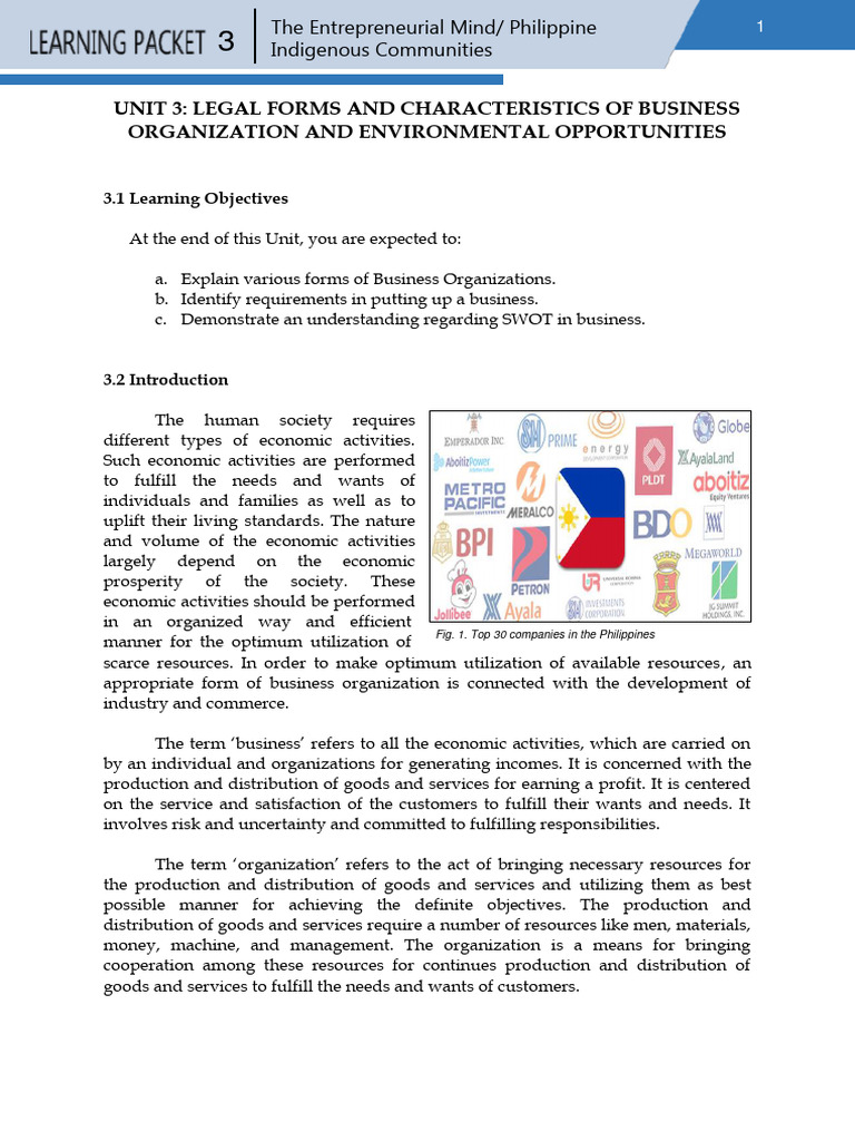 LP3 Entrep | PDF | Partnership | Swot Analysis