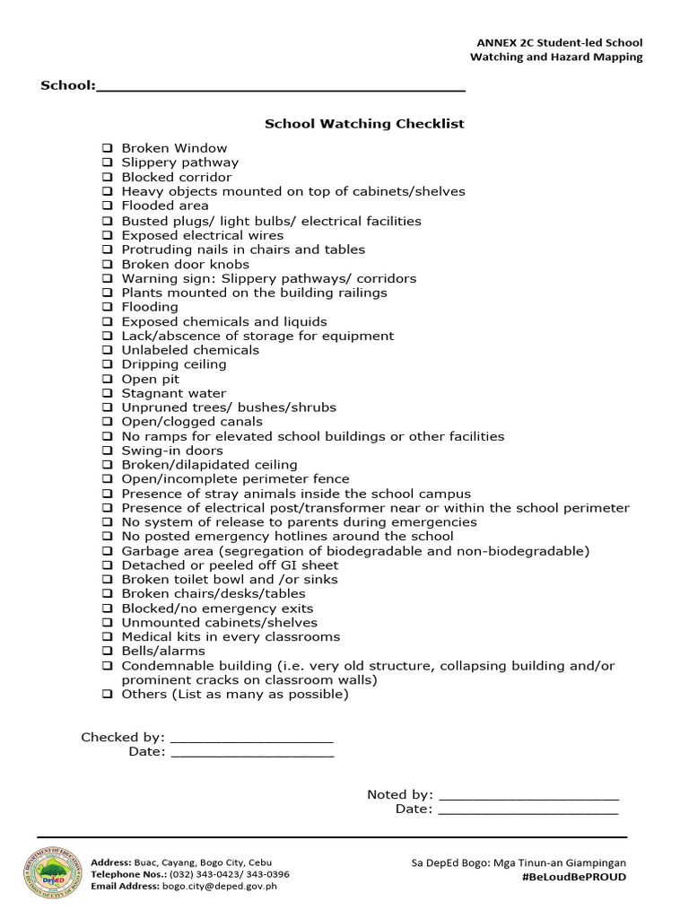 School-Watching-Checklist | PDF