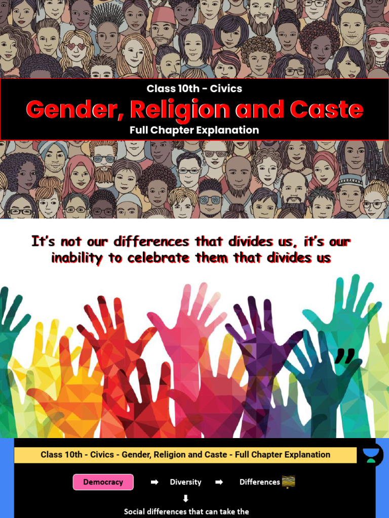 Gender, Religion and Caste Full Chapter Explanation | PDF | Caste | Voting