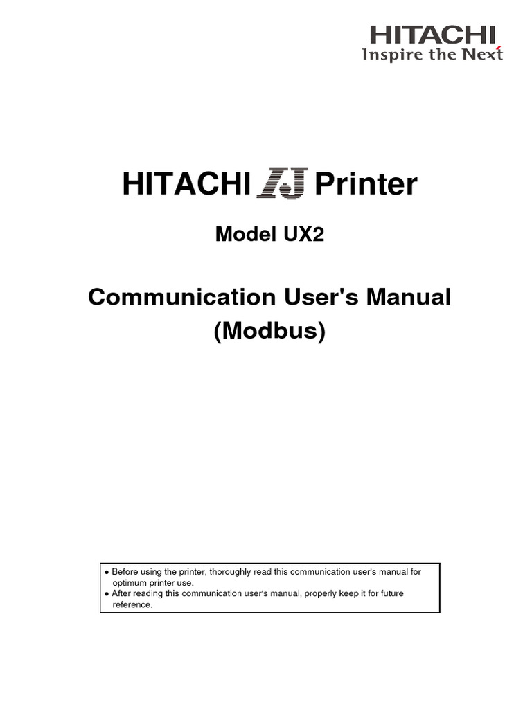 Communication User's Manual (Modbus) (B) | PDF | Computer Engineering ...