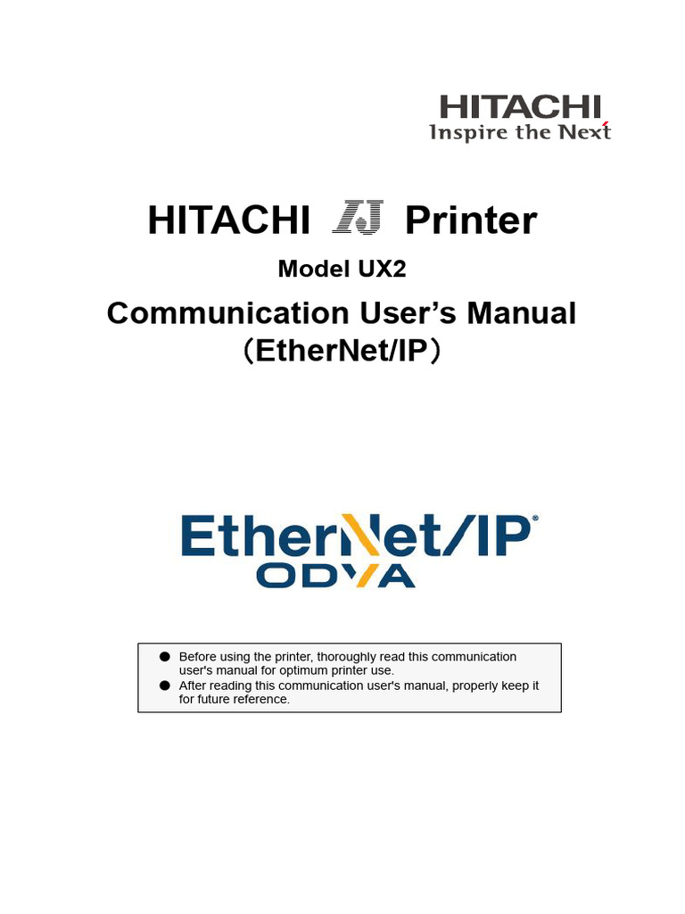 Communication User's Manual (EtherNetIP) (B) | PDF | Integer (Computer Science) | Communication