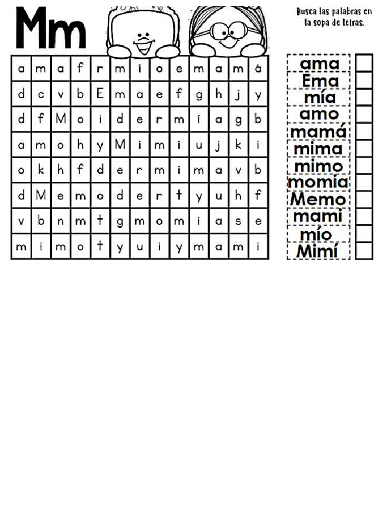 Pupiletra Letra M | PDF