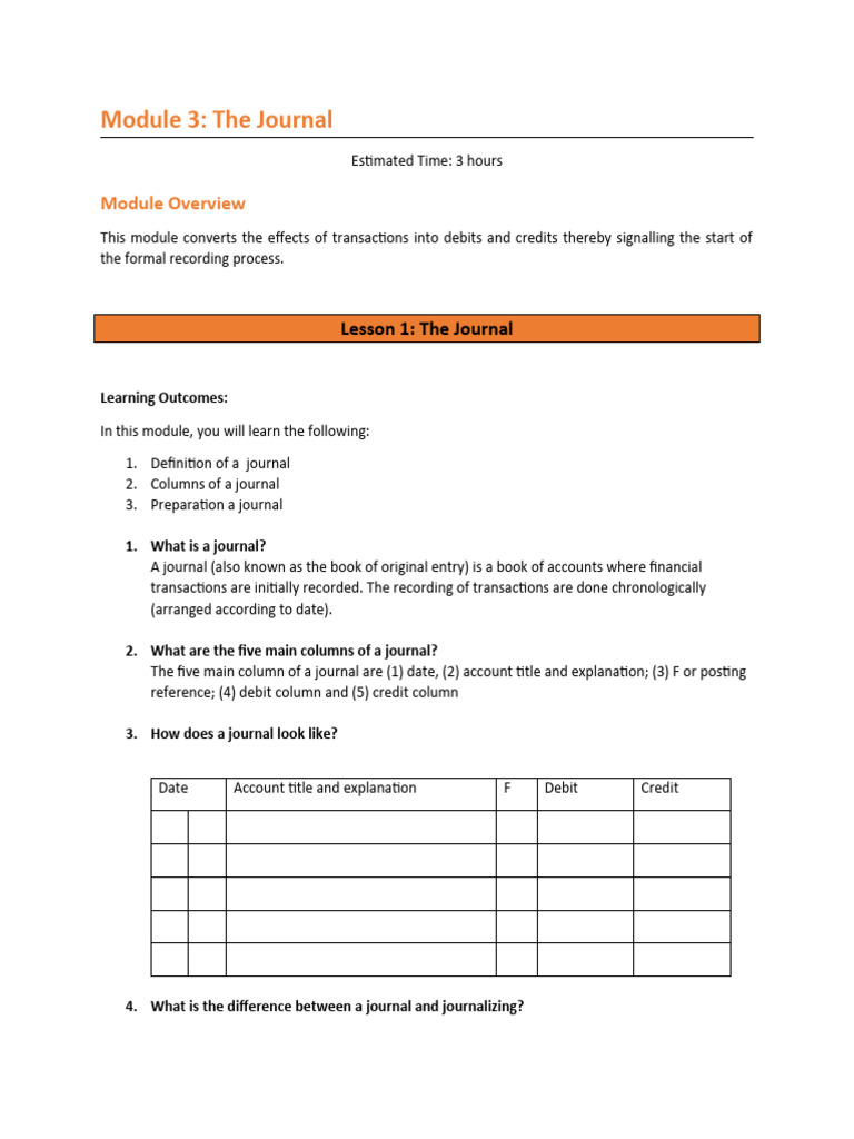 journalizing | PDF | Debits And Credits | Financial Services