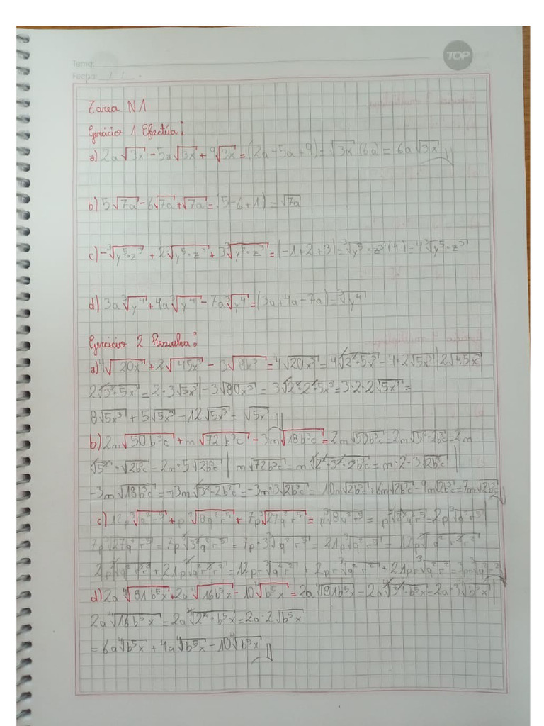Tarea de Mate 1 | PDF