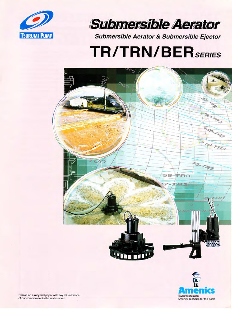 Tsurumi Submersible Aerator & Ejector Pump - TR-TRN-BER | PDF