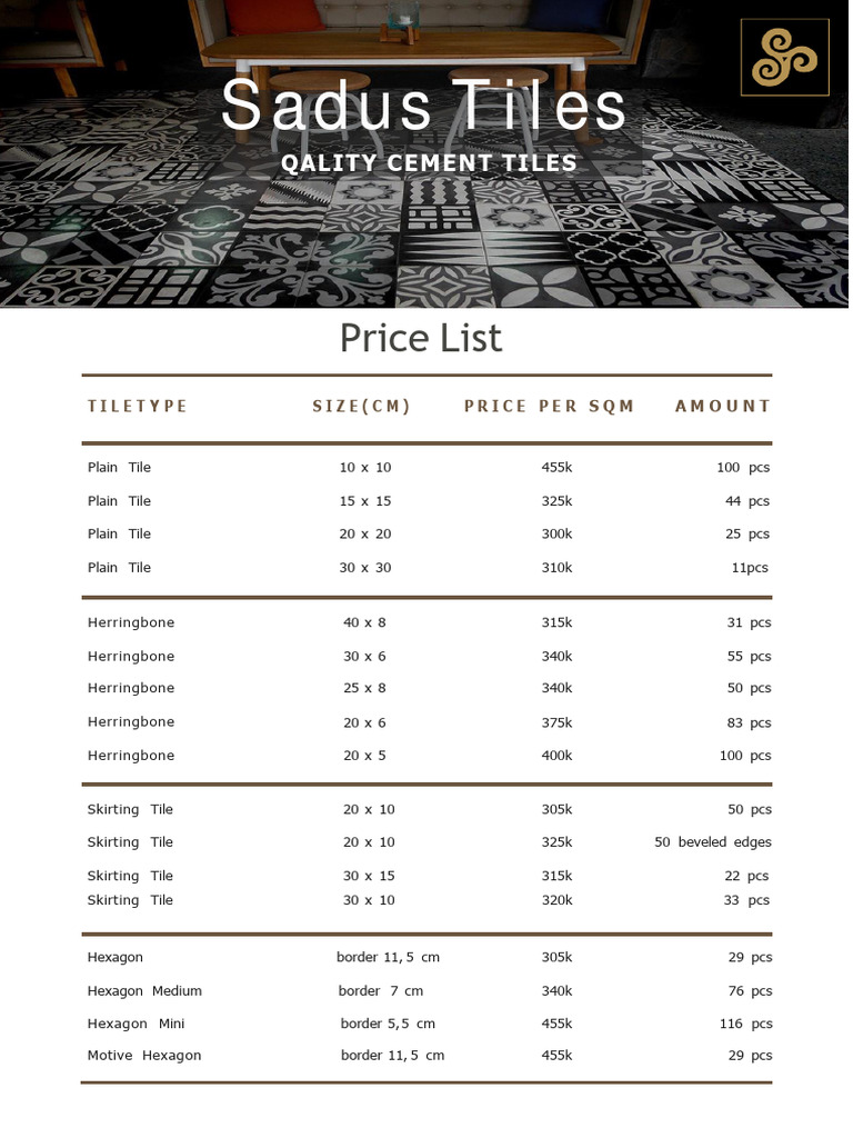 Sadus Tiles Price List 2023 | PDF | Interior Design | Floors