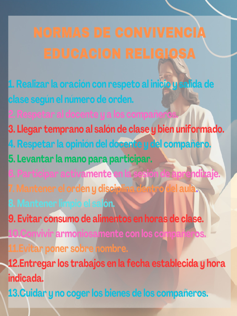 Normas de Convivencia Religion | PDF | Crecimiento personal y profesional