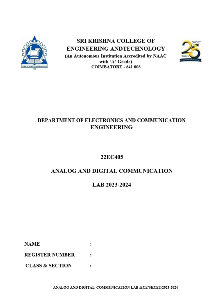 ADC - Finalmanual - Instruction Manual (1) 722 | PDF | Frequency Modulation | Modulation