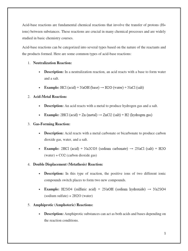 Acid | PDF | Ph | Acid