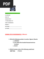 Math p6 Questions From Nesa | PDF | Area