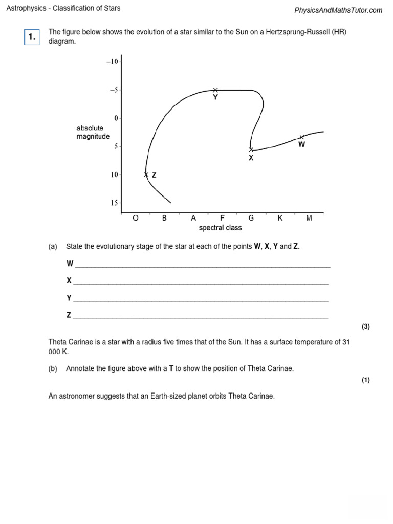 9.2. Classification of Stars QP | PDF | Stars | Supernova