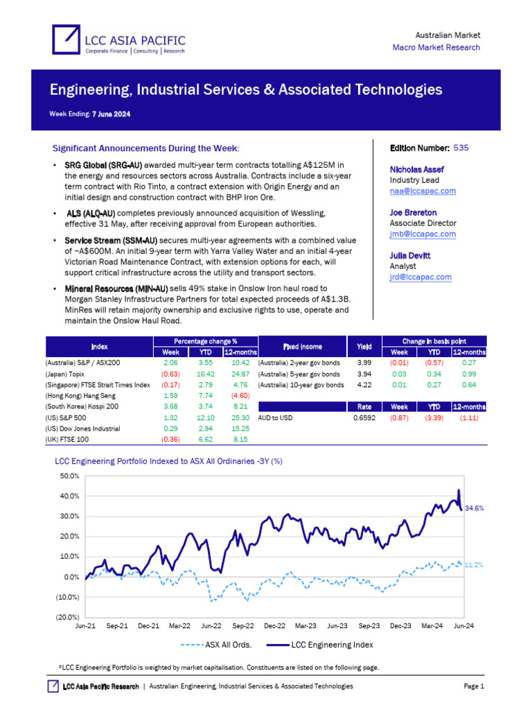 Australian Engineering & Industrial Services Research Report - Edition ...