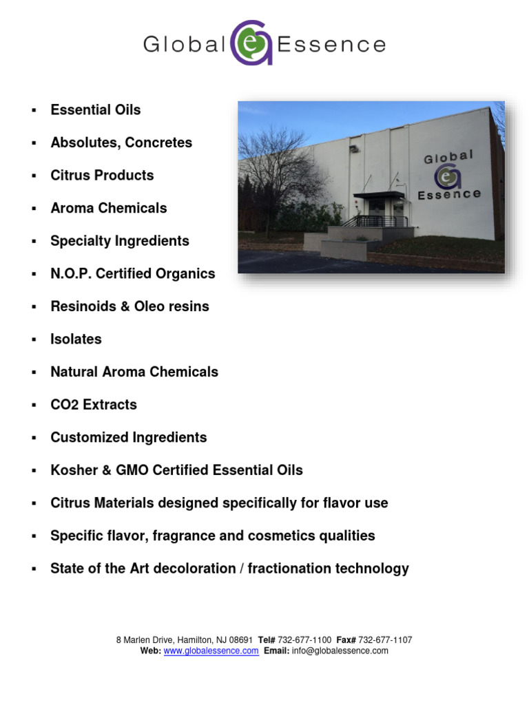 Aroma Ingredients for Industry | PDF | Aldehyde | Clove