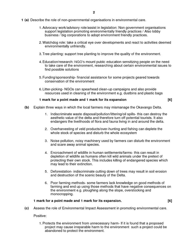 2016 BGCSE Social Studies Paper 2 Marking Scheme | PDF | Cost Of Living ...