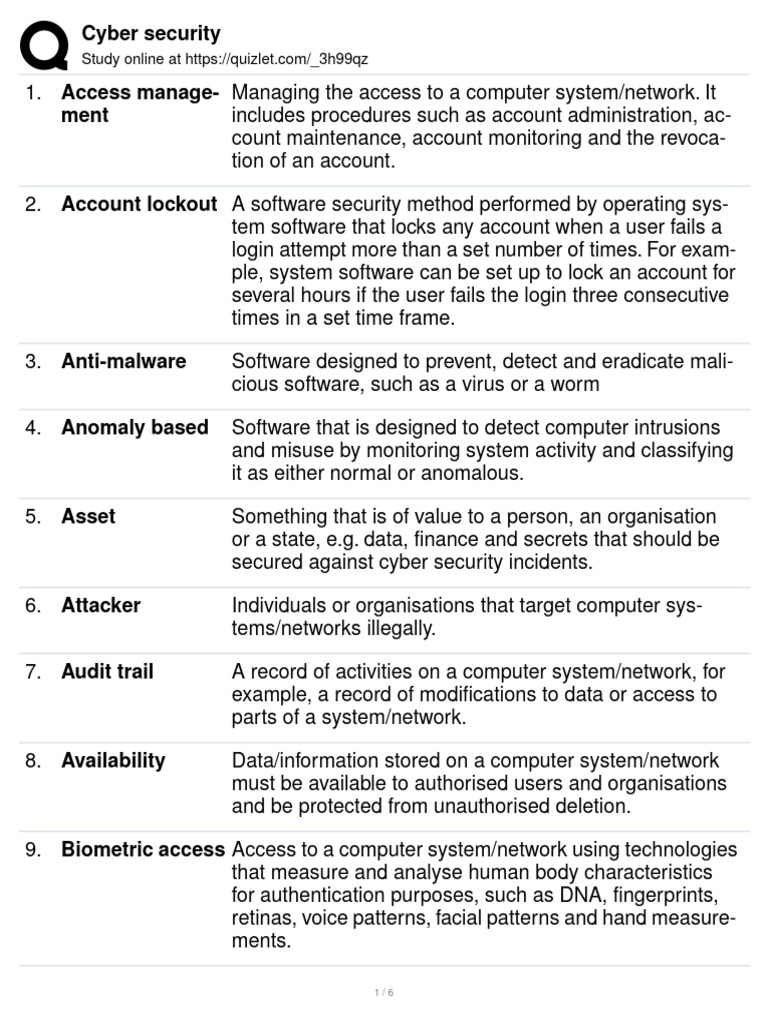 Cyber security 8 | PDF | Malware | Security
