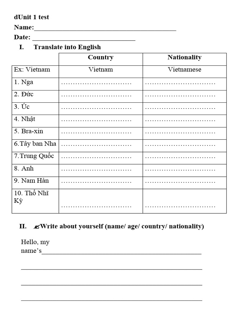 Unit 1ABC Test (A-C) | Download Free PDF | Southeast Asia | Vietnam Unit 1ABC Test (A-C) | Download Free PDF | Southeast Asia | Vietnam