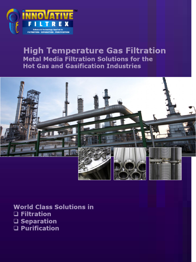 01 High Temp Gas Brochure | PDF | Gasification | Filtration