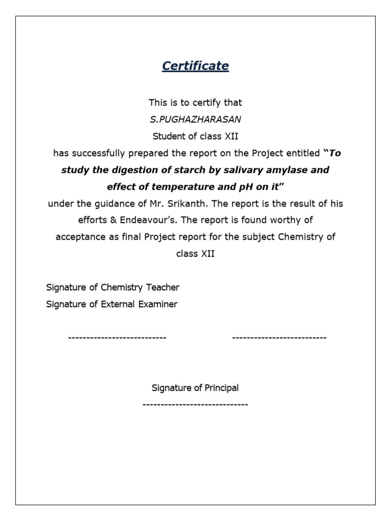 Chemistry Ip Project | PDF