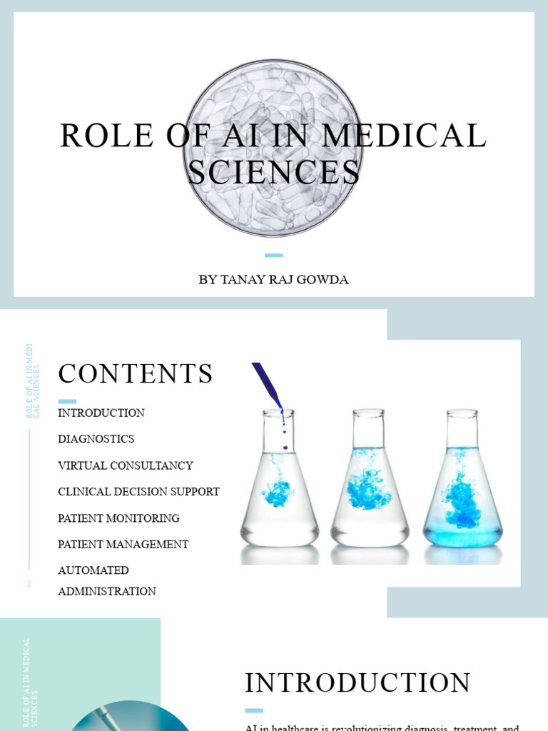 Role of Ai in Medical Sciences | PDF | Artificial Intelligence ...