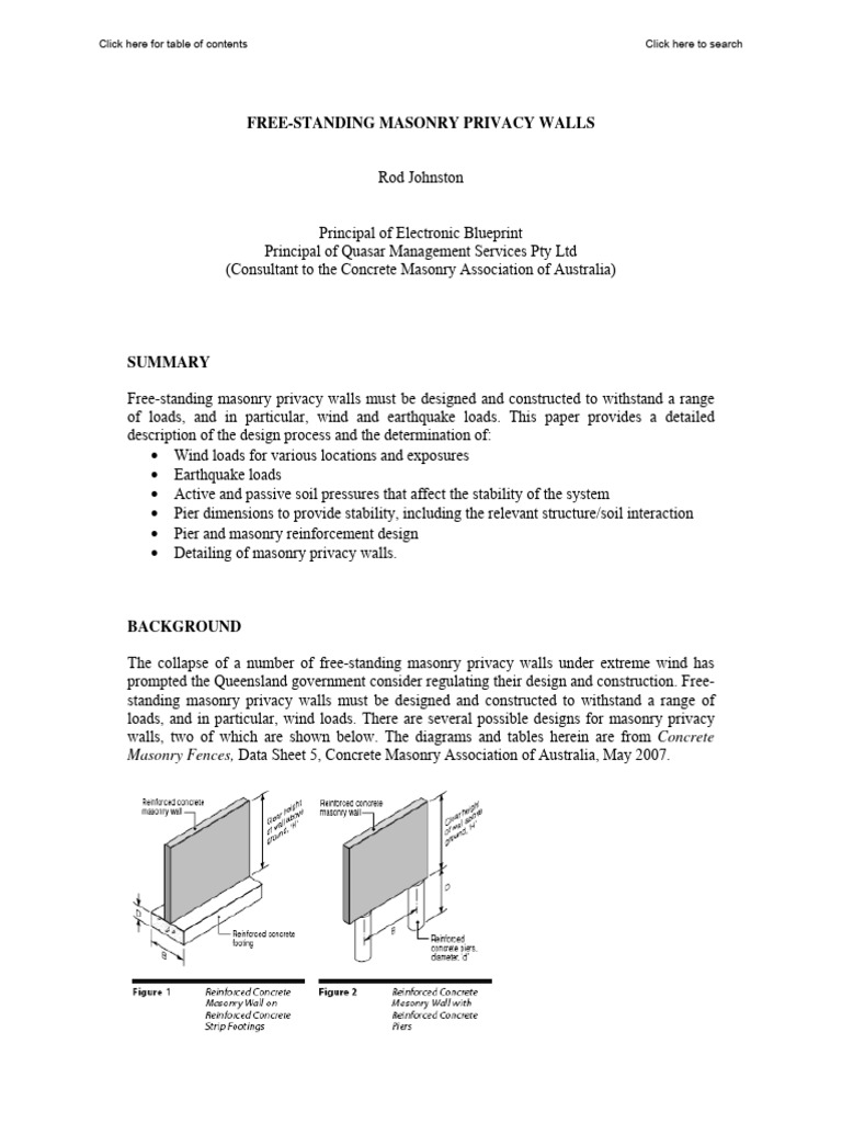 Masonry Wind Design Example | PDF | Masonry | Deep Foundation