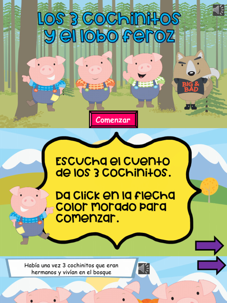 Los 3 Cochinitos Y El Lobo Feroz Pdf