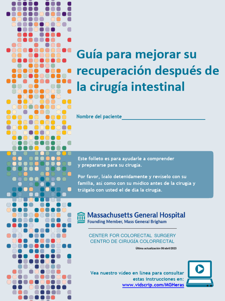 Colectomy Spanish Eras Patient Guide Descargar Gratis Pdf Cirugía