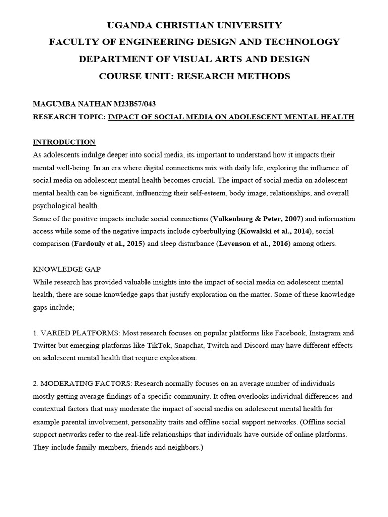 Research Methods Project | PDF | Popular Culture & Media Studies ...