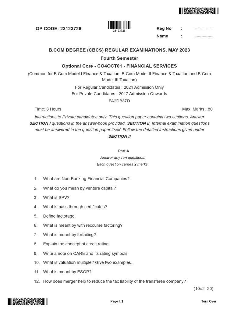 QP Code: 23123726 | Download Free PDF | Taxes | Venture Capital