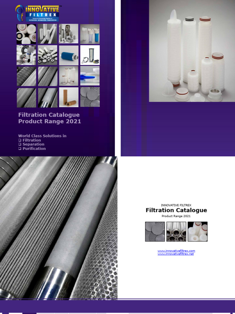 Innovative Filtrex Filtration Catalogue 2021 | PDF | Filtration ...