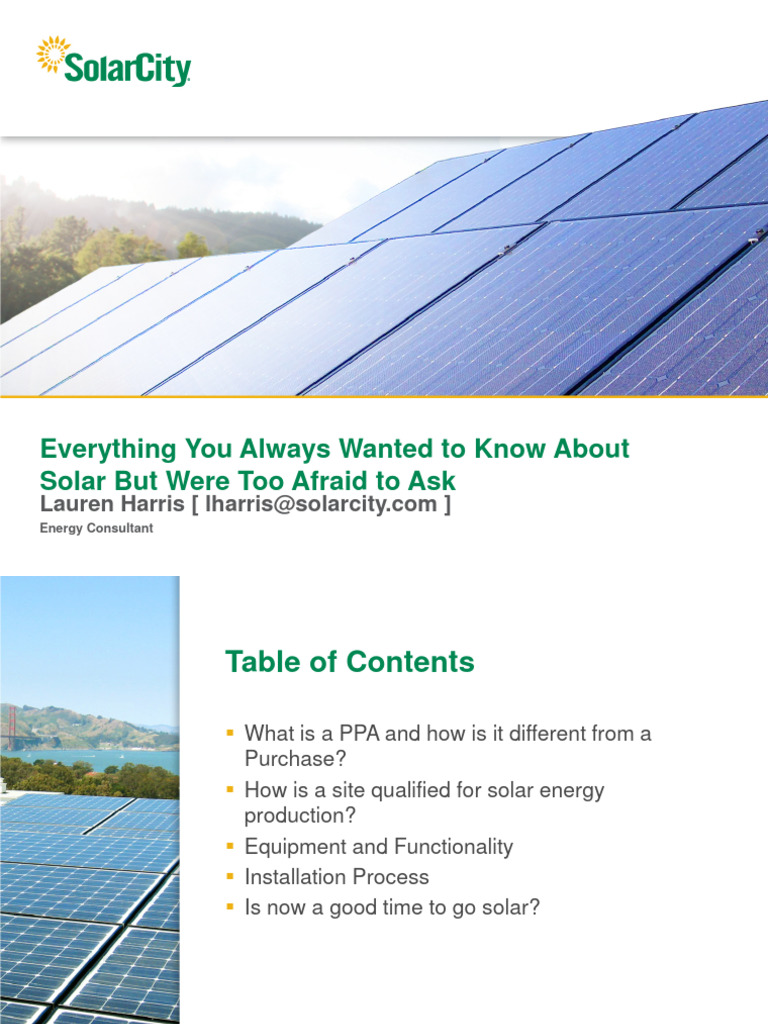 lauren solarcity Everything You Know Solar | Download Free PDF | Solar Power | Solar City