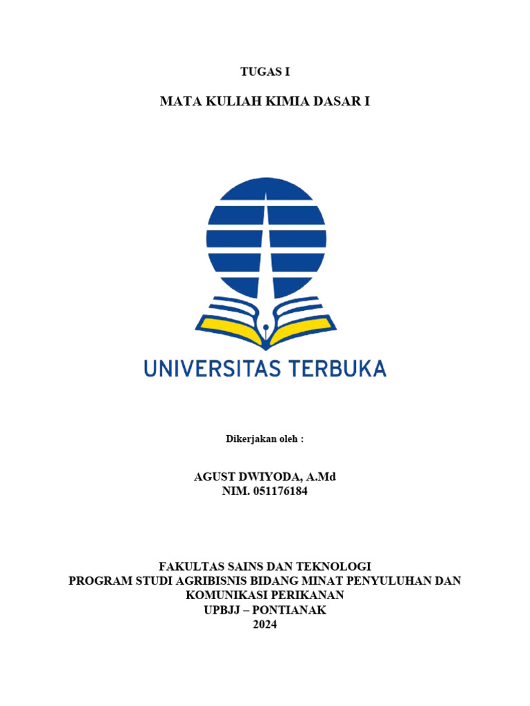 Tugas Tutorial I KIMD4110 | PDF